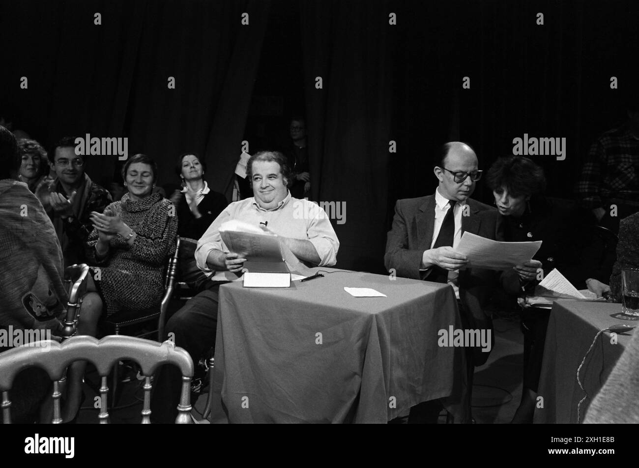 Claude Villers and Jean-François Kahn, guest and presenter of the ...