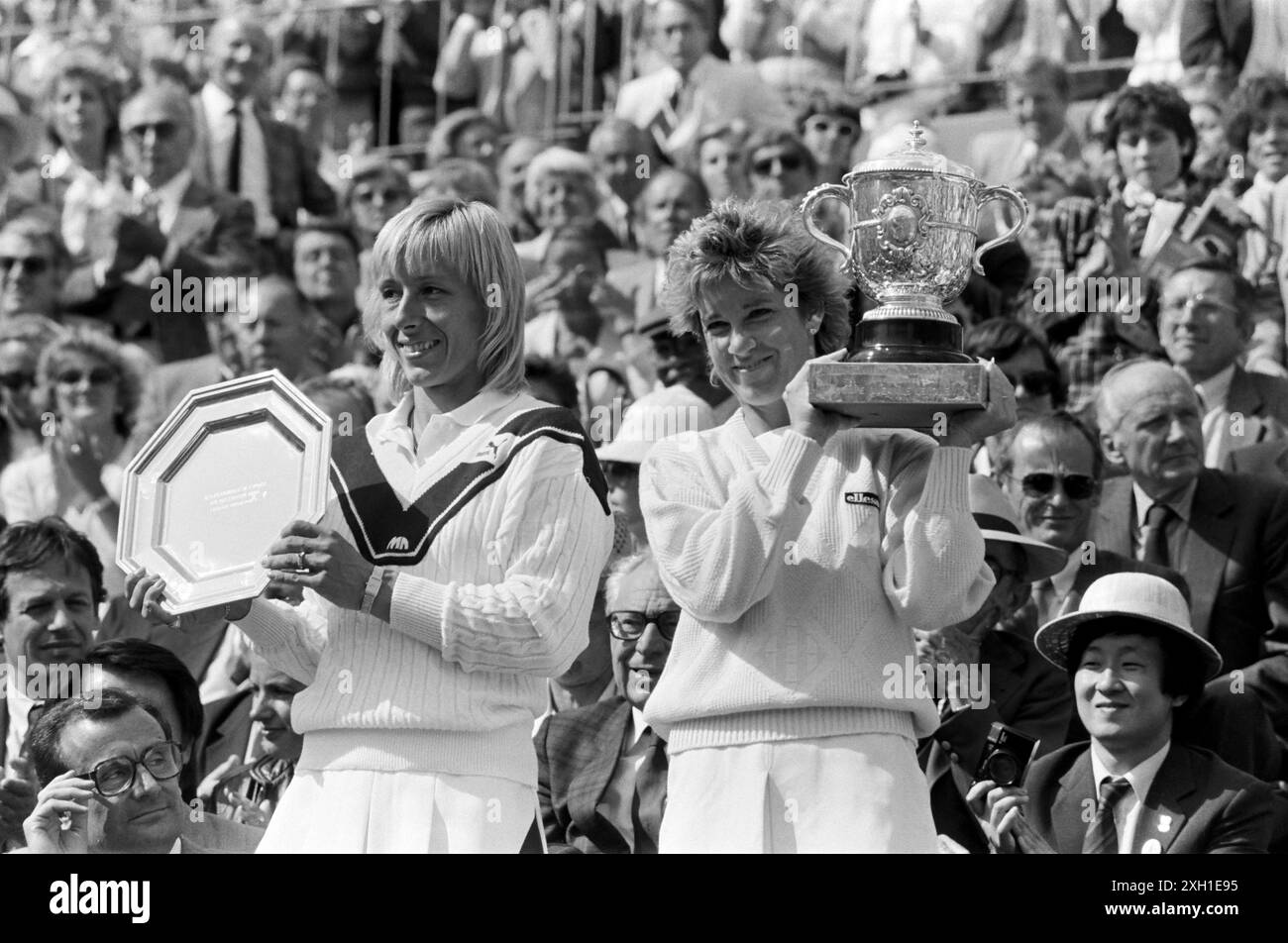 Navratilova evert 1985 hi-res stock photography and images - Alamy