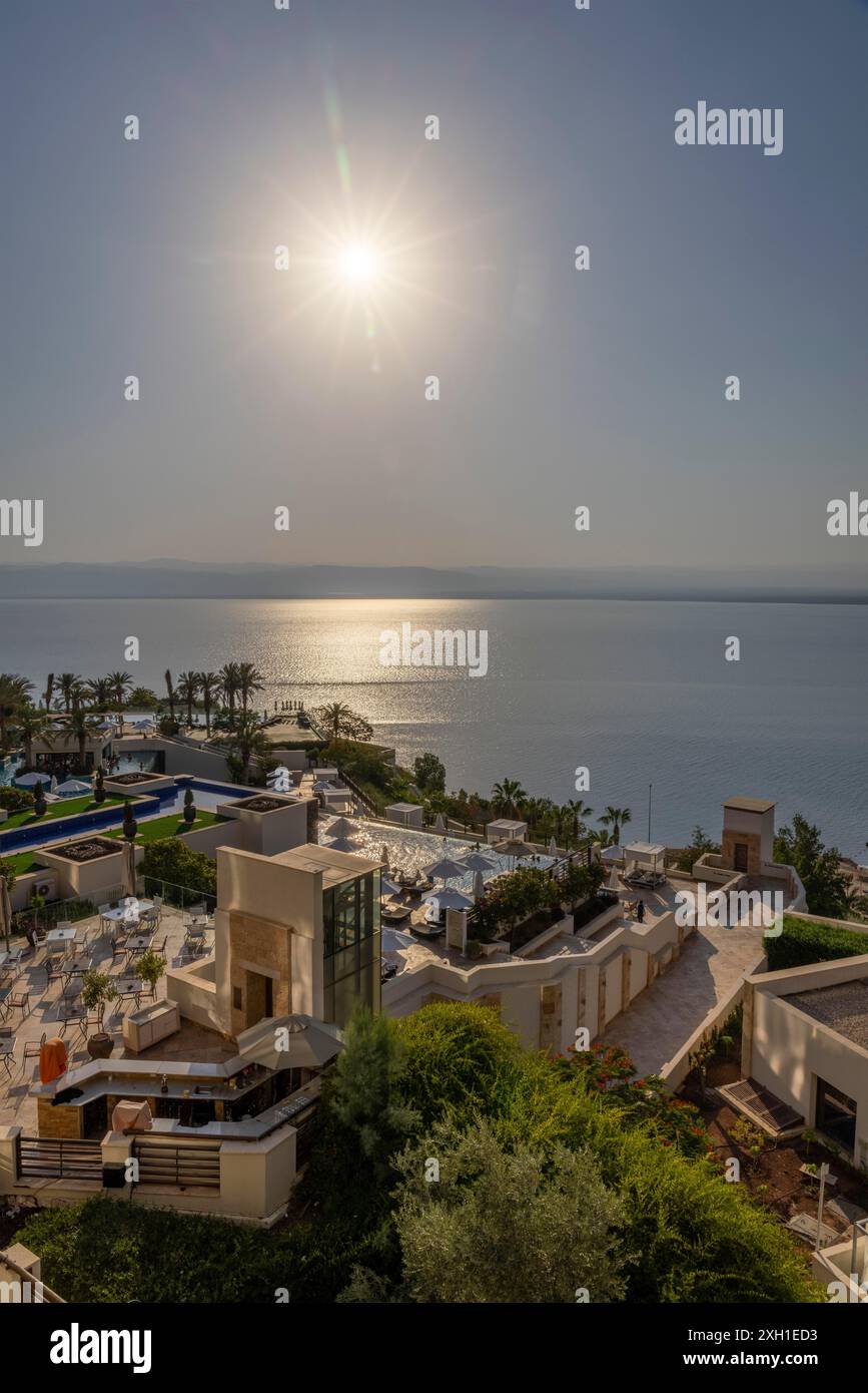 View of the Corniche from the Hilton Dead Sea Resort, coastal section ...