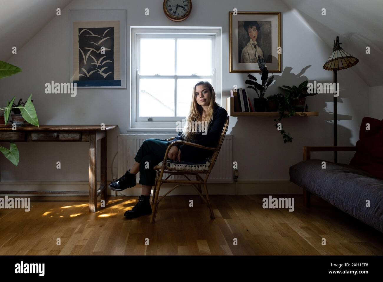 Heloise Werner, a soprano composer, photographed in her London Brixton ...