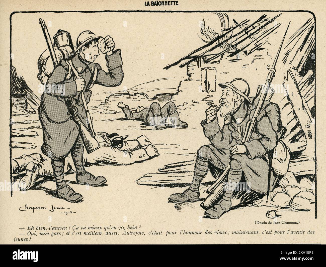 Drawing by Jean Chaperon published in the French satirical weekly ...