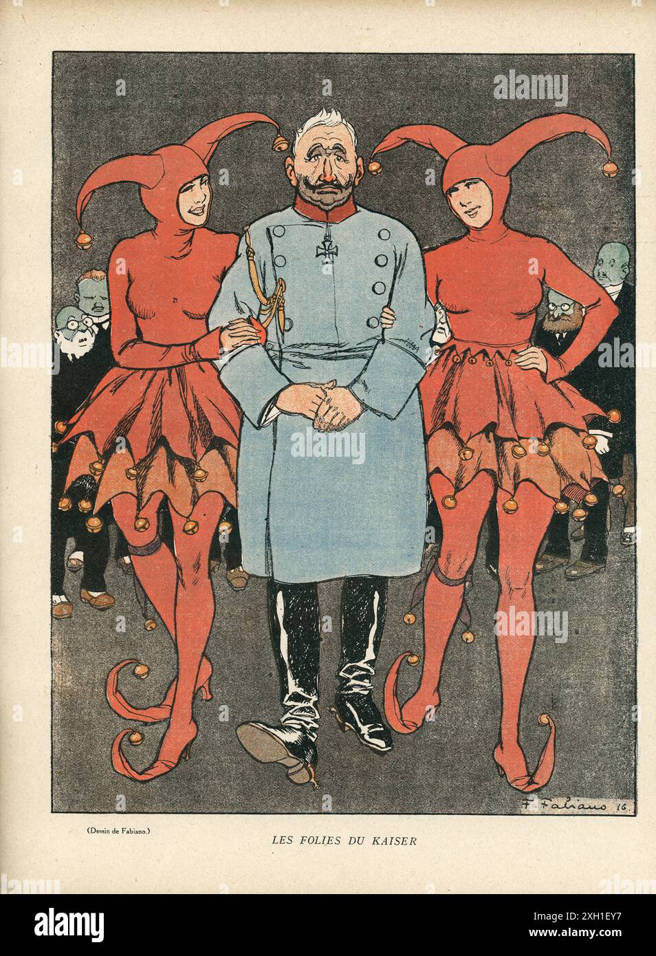 The follies of the Kaiser Drawing by Fabien Fabiano published in the ...