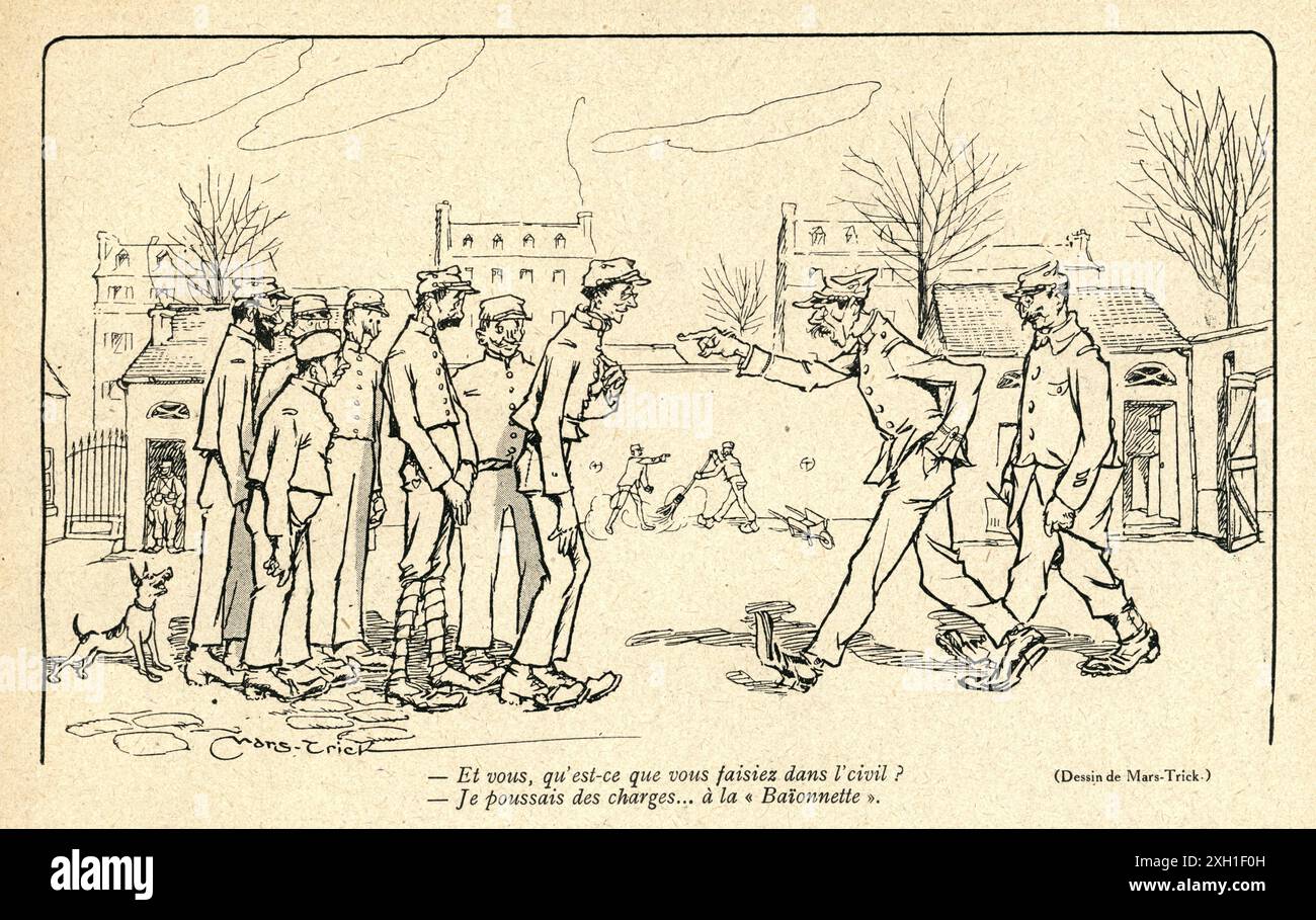 Drawing by Marcel Mars-Trick published in the French satirical weekly ...