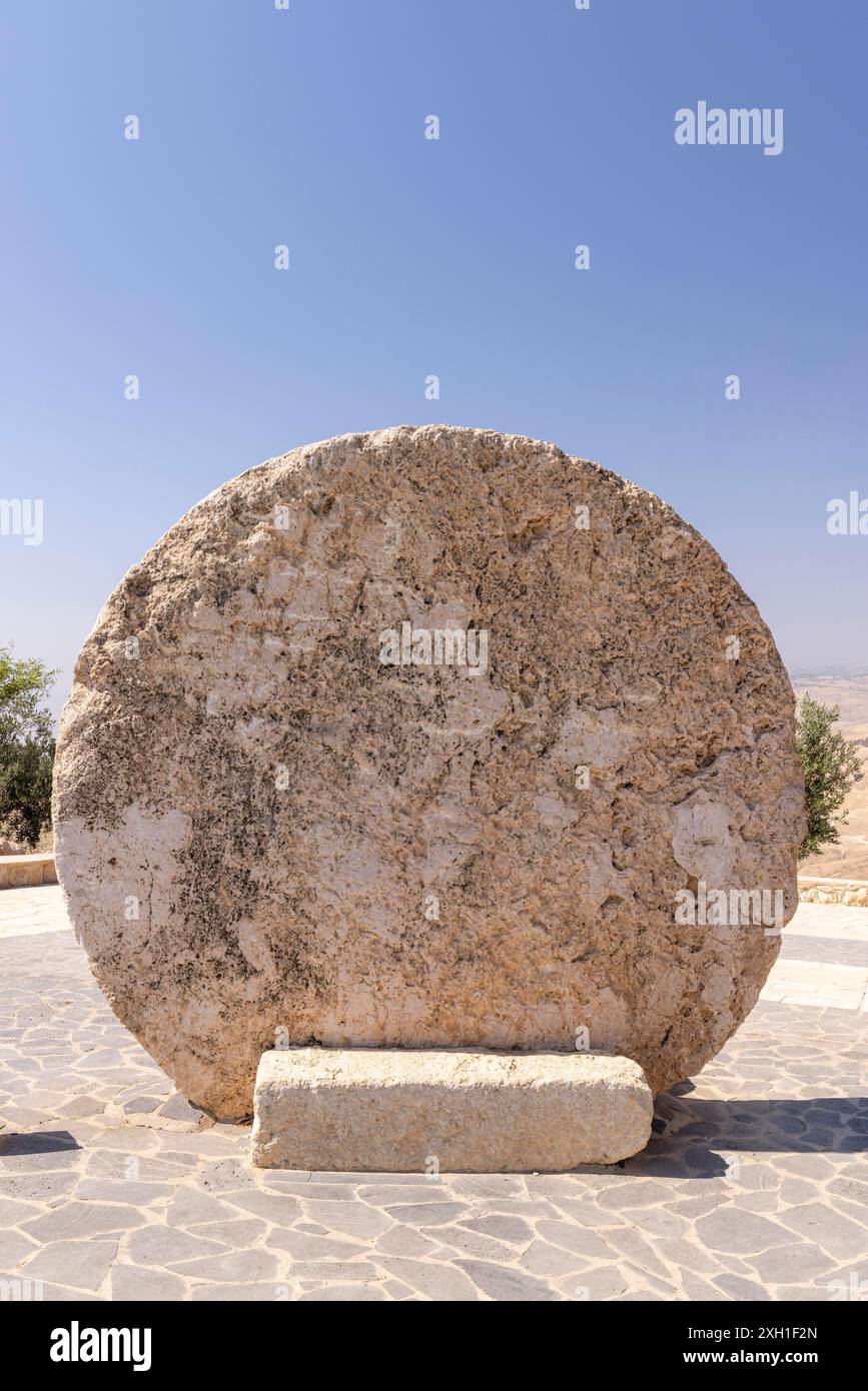 Rolling stone as a fortified Tor tor of a Byzantine monastery in the ...