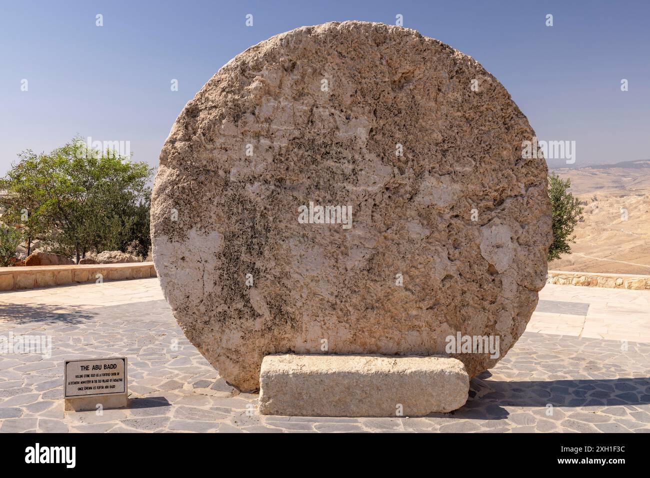 Rolling stone as a fortified Tor tor of a Byzantine monastery in the ...