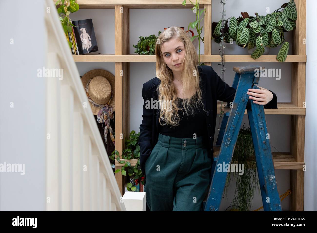 Heloise Werner, a soprano composer, photographed in her London Brixton ...
