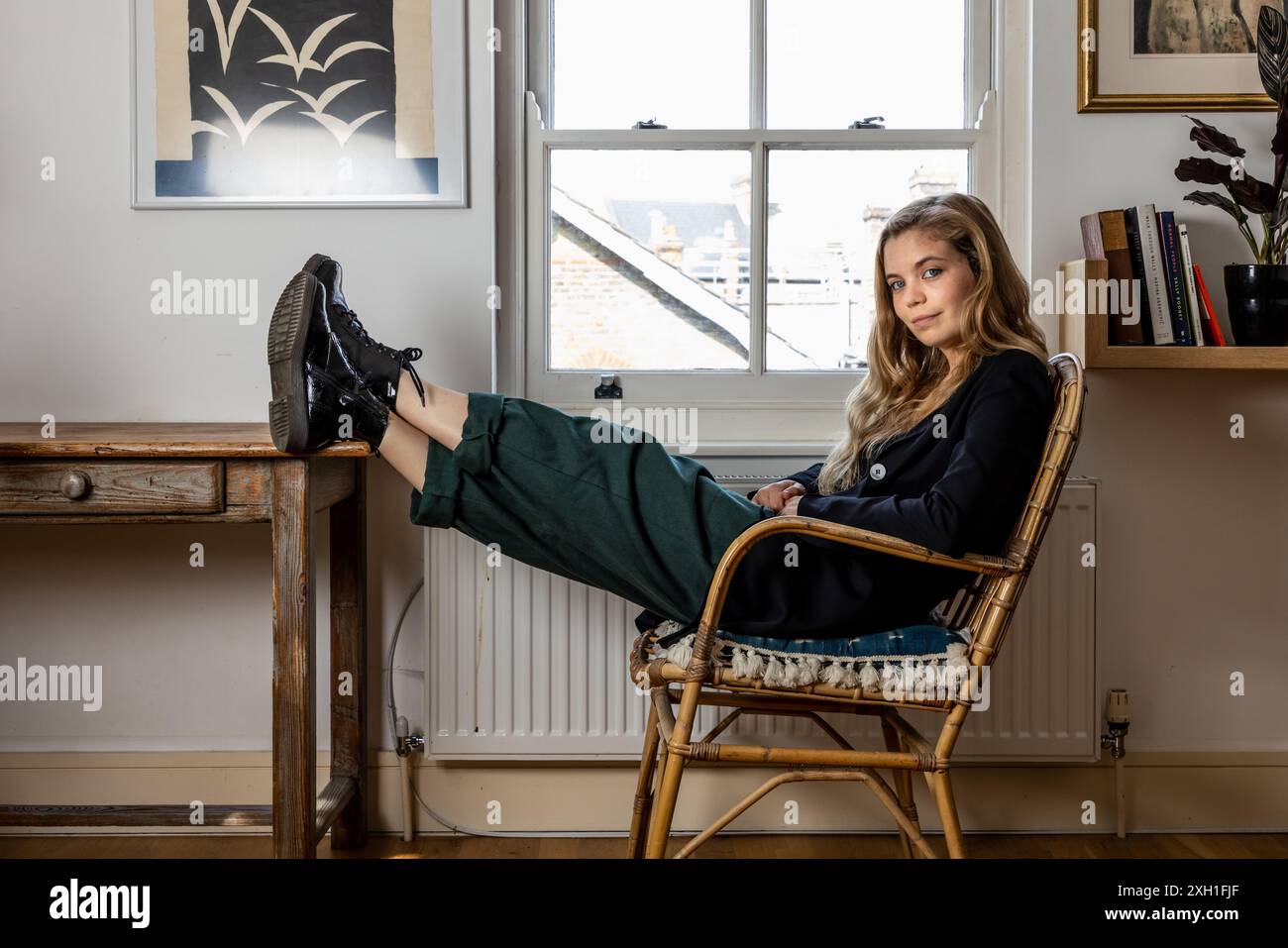 Heloise Werner, a soprano composer, photographed in her London Brixton ...
