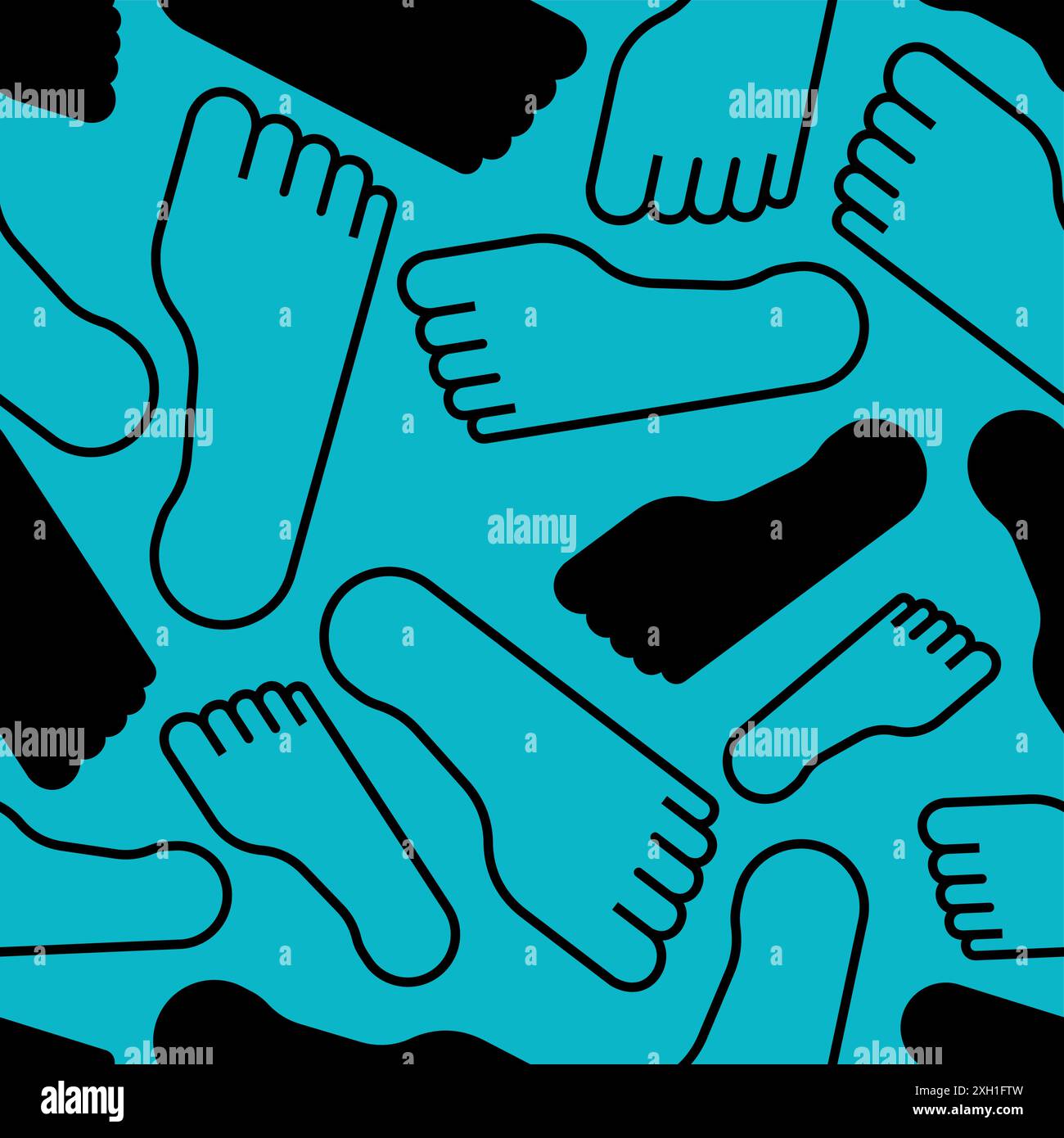 feet pattern seamless. legs background. footprints texture Stock Vector ...