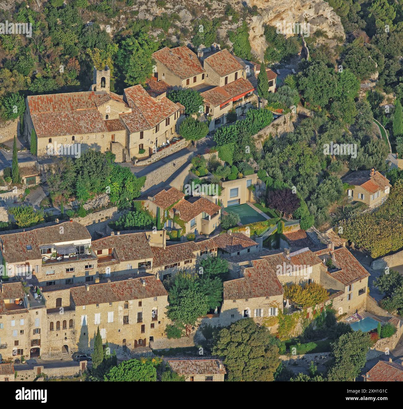France, Vaucluse department, Séguret, village labelled "Most beautiful ...