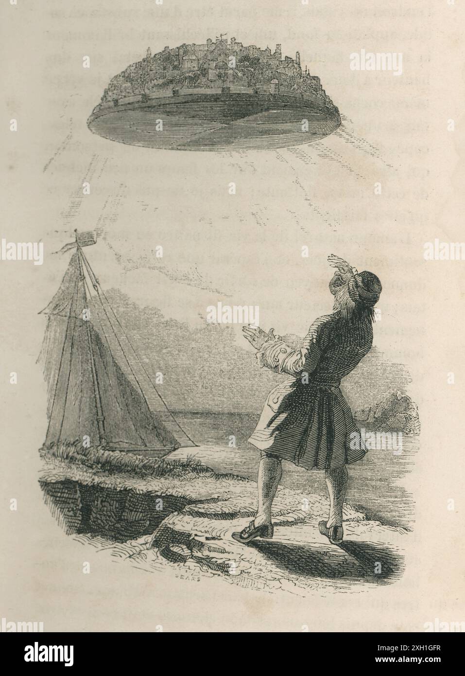 Part III. A Voyage to Laputa. Chapter I. Gulliver discovers the flying ...