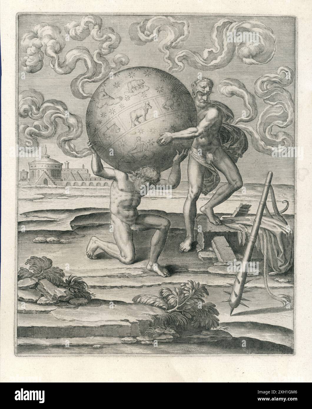 Hercules helping atlas hi-res stock photography and images - Alamy