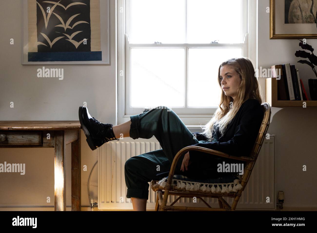Heloise Werner, a soprano composer, photographed in her London Brixton ...