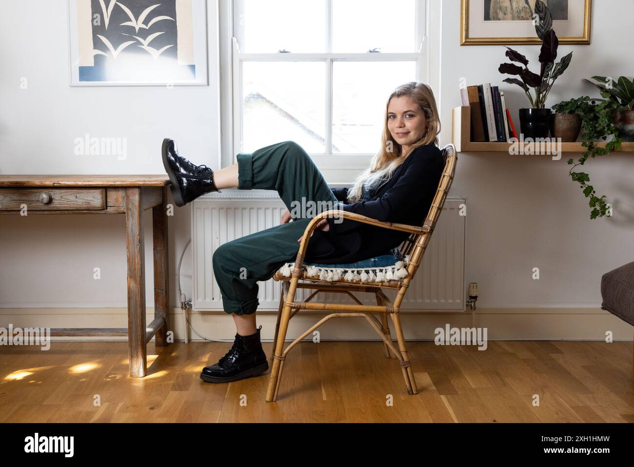 Heloise Werner, a soprano composer, photographed in her London Brixton ...