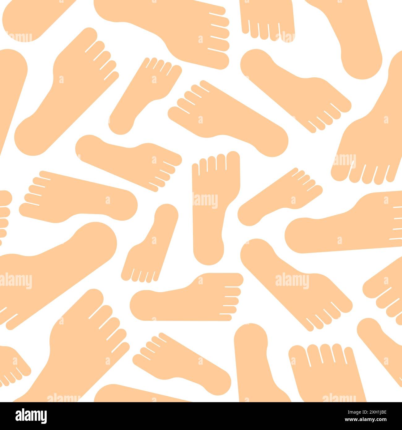 feet pattern seamless. legs background. footprints texture Stock Vector ...