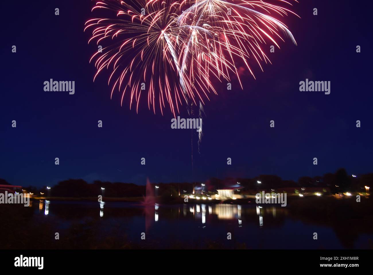 4th of July Fireworks at WDM City Hall Des Moines Stock Photo - Alamy