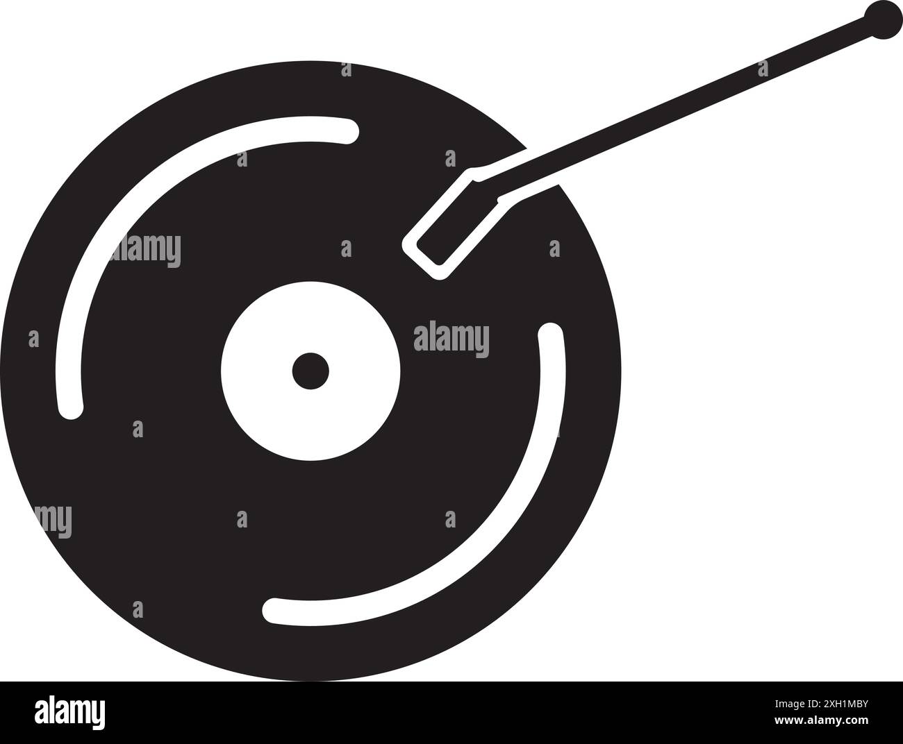 Vinyl record cartoon Stock Vector Images - Alamy