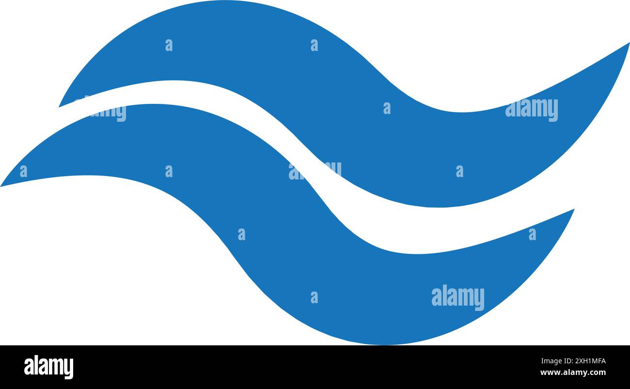 Wind wave logo vector creative hi-res stock photography and images - Alamy
