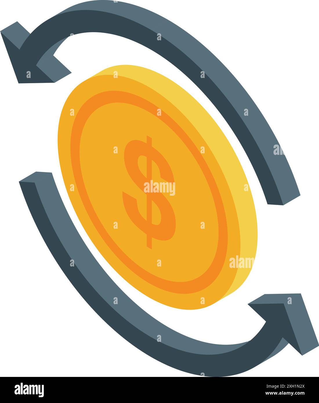 3d gold coin rotation hi-res stock photography and images - Alamy