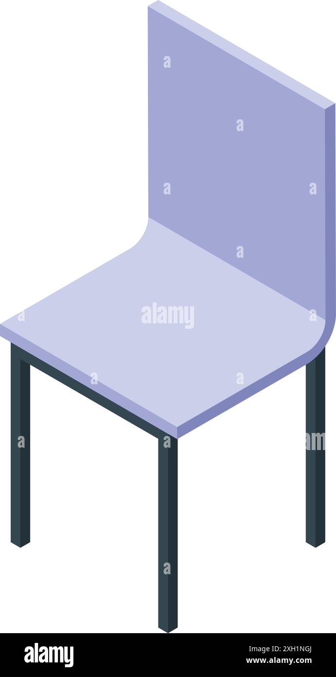 Illustration of a simple chair with a curved back, perfect for ...