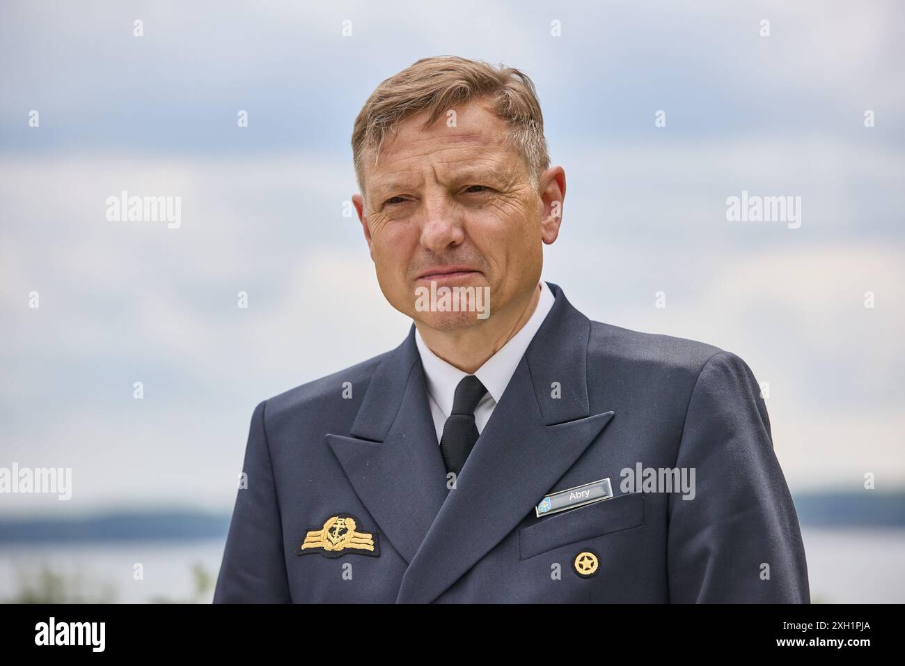 11 July 2024, Schleswig-Holstein, Eckernförde: Rear Admiral Wilhelm ...