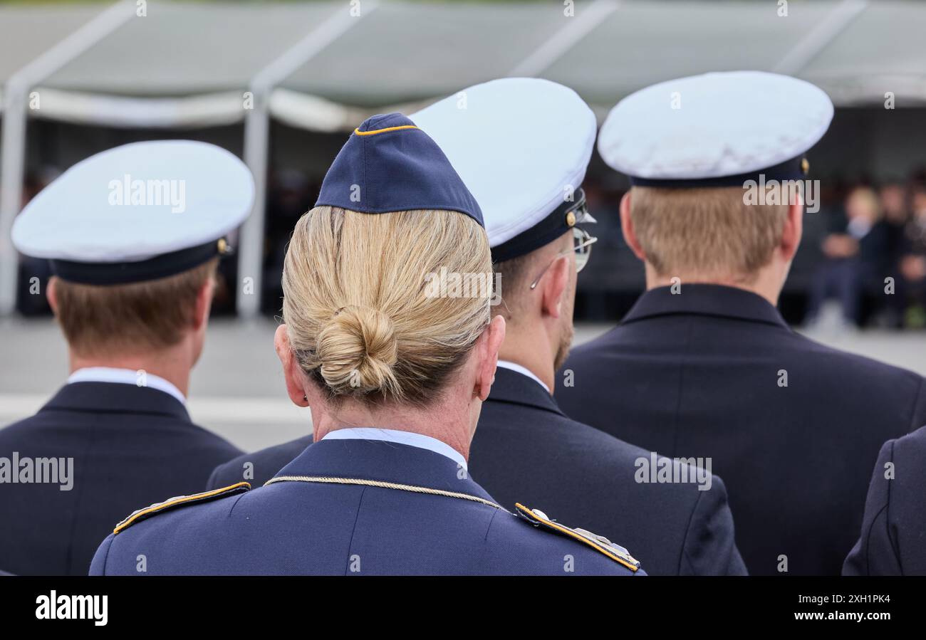 11 July 2024, Schleswig-Holstein, Eckernförde: A woman takes part in ...