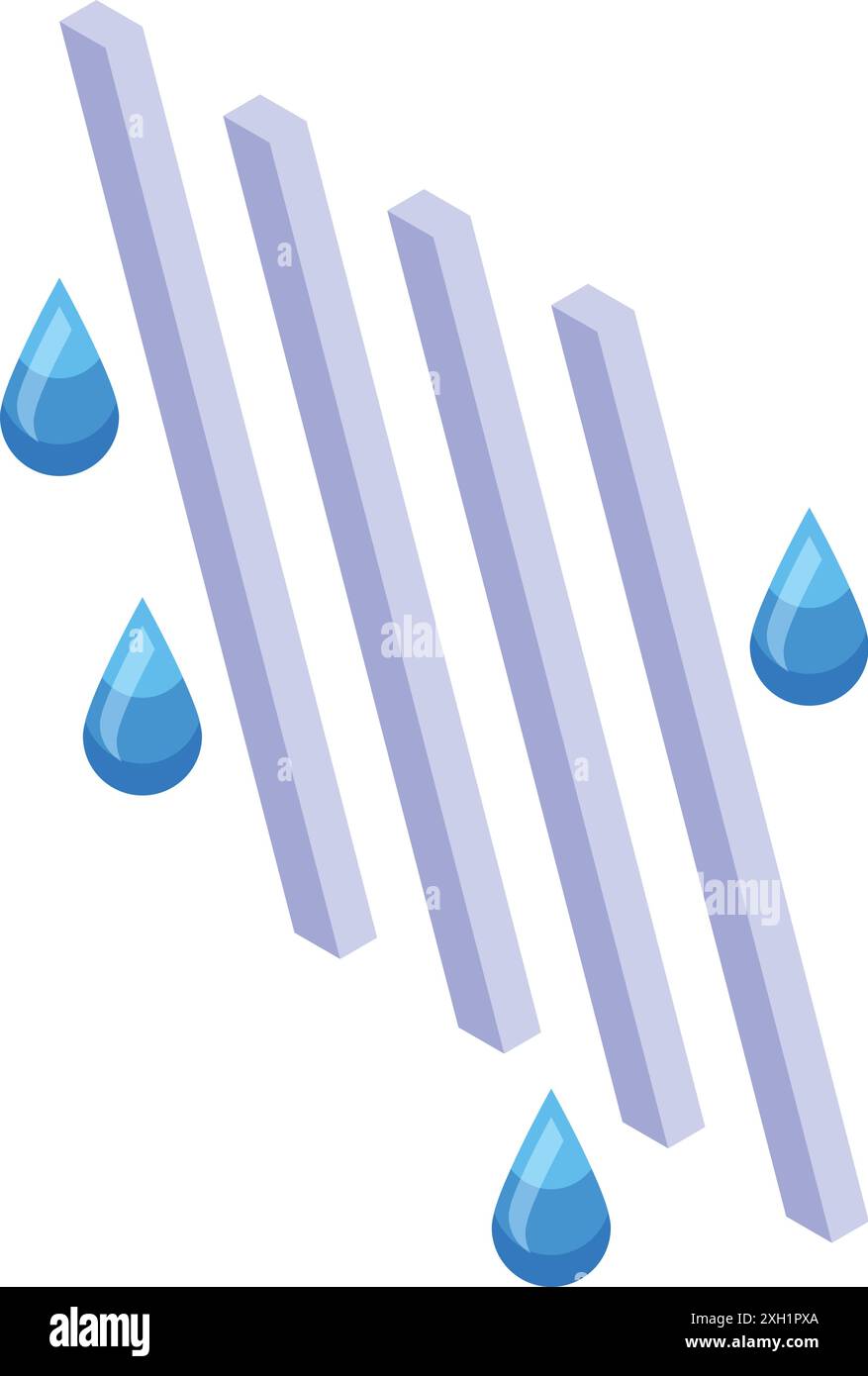 Rainwater harvesting system collecting rain drops for sustainable water ...