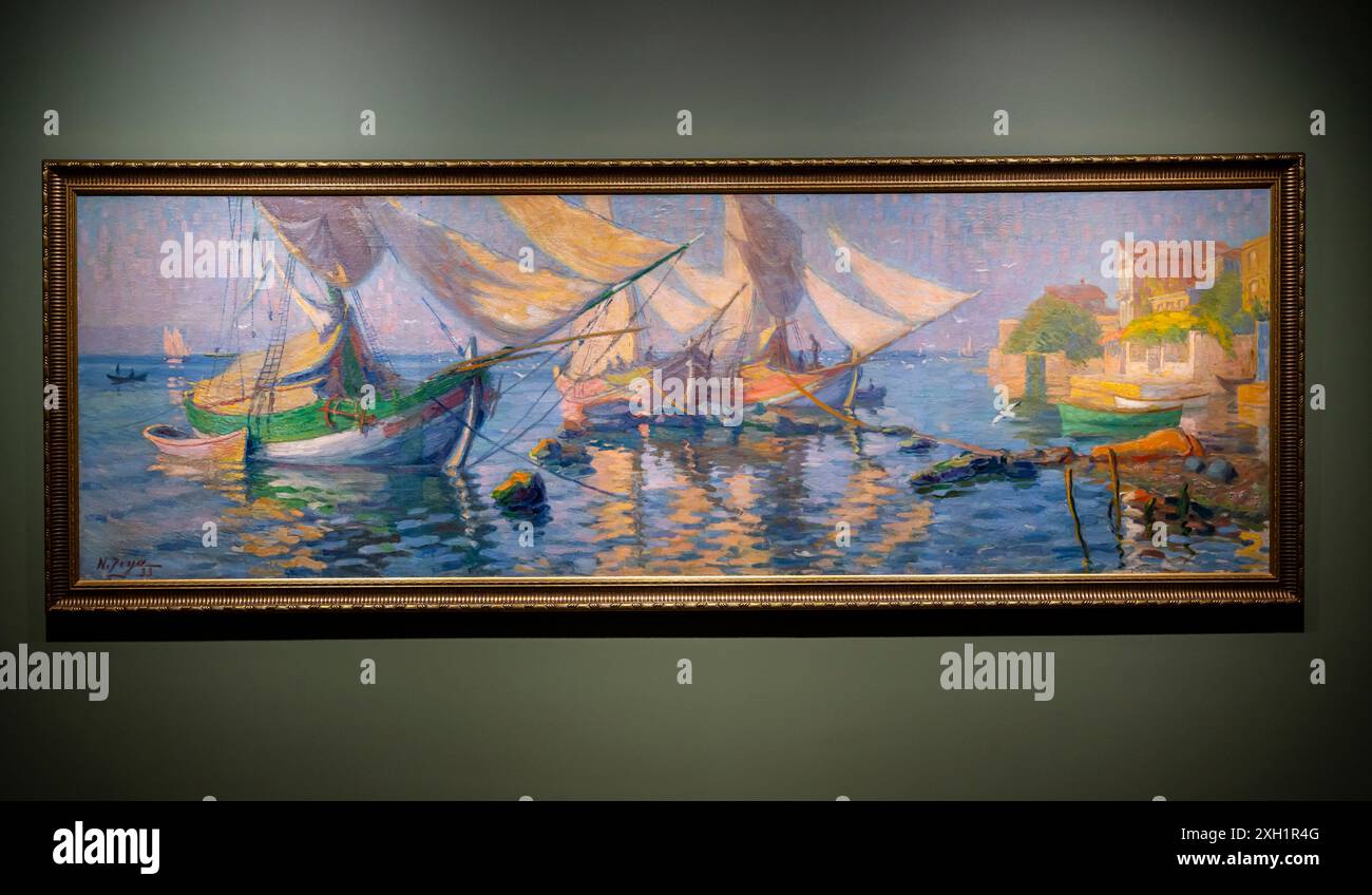 1930s painting, Museum of Painting and Sculpture, showing modernist ...