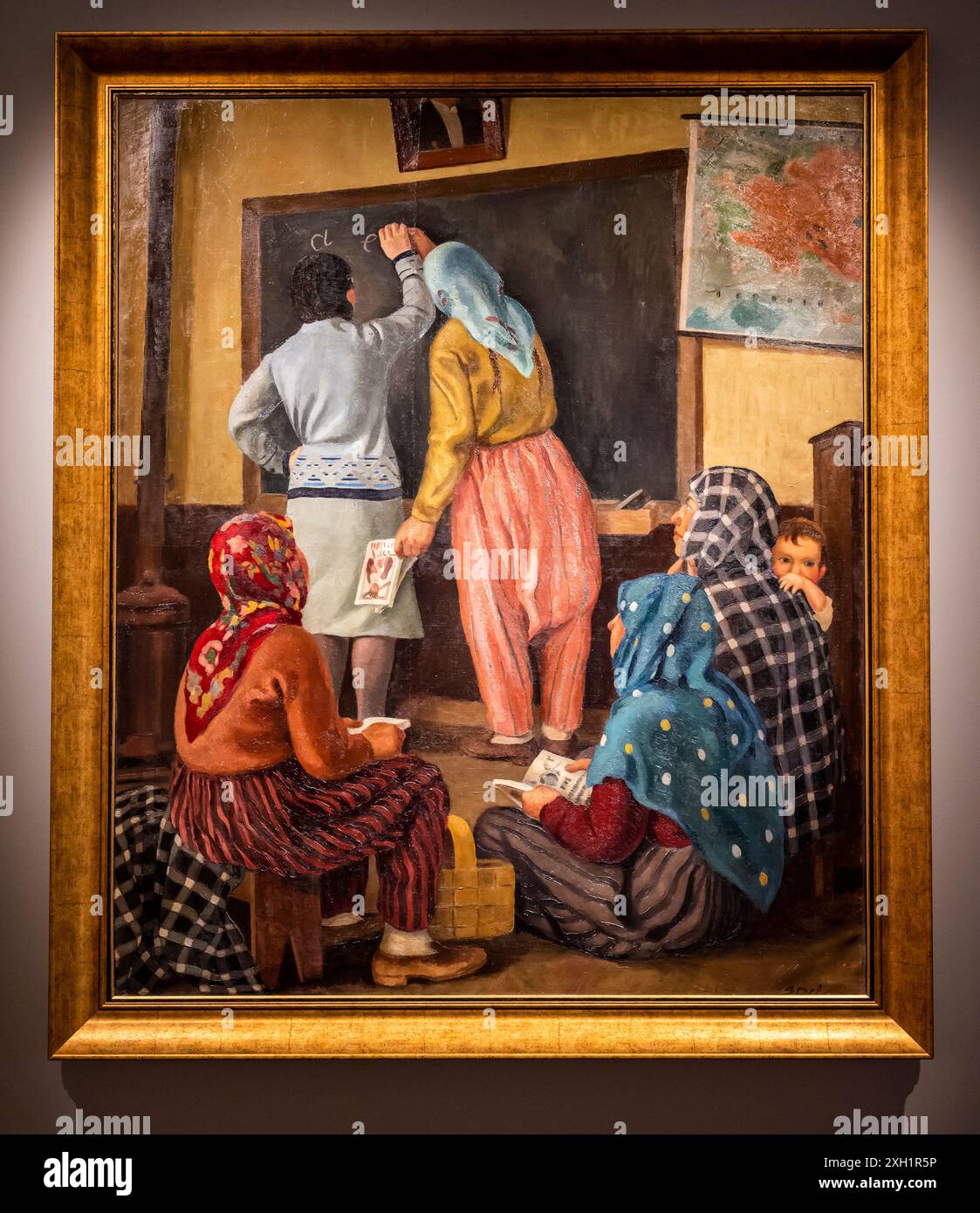 1920s painting, Museum of Painting and Sculpture, showing modernist ...