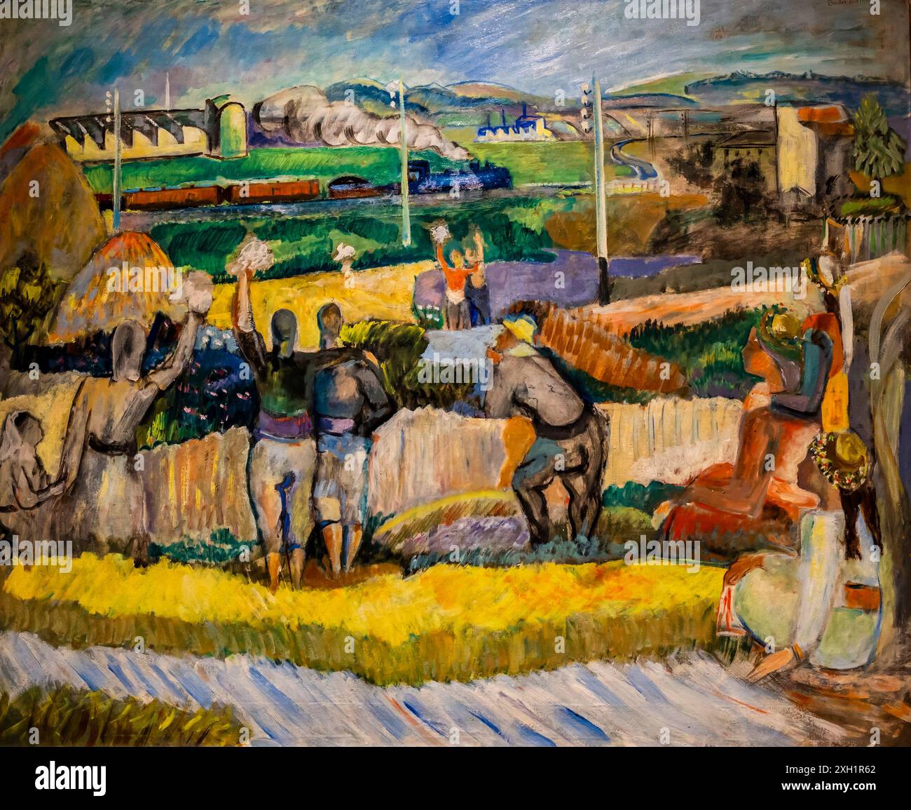 1930s painting, Museum of Painting and Sculpture, showing modernist ...