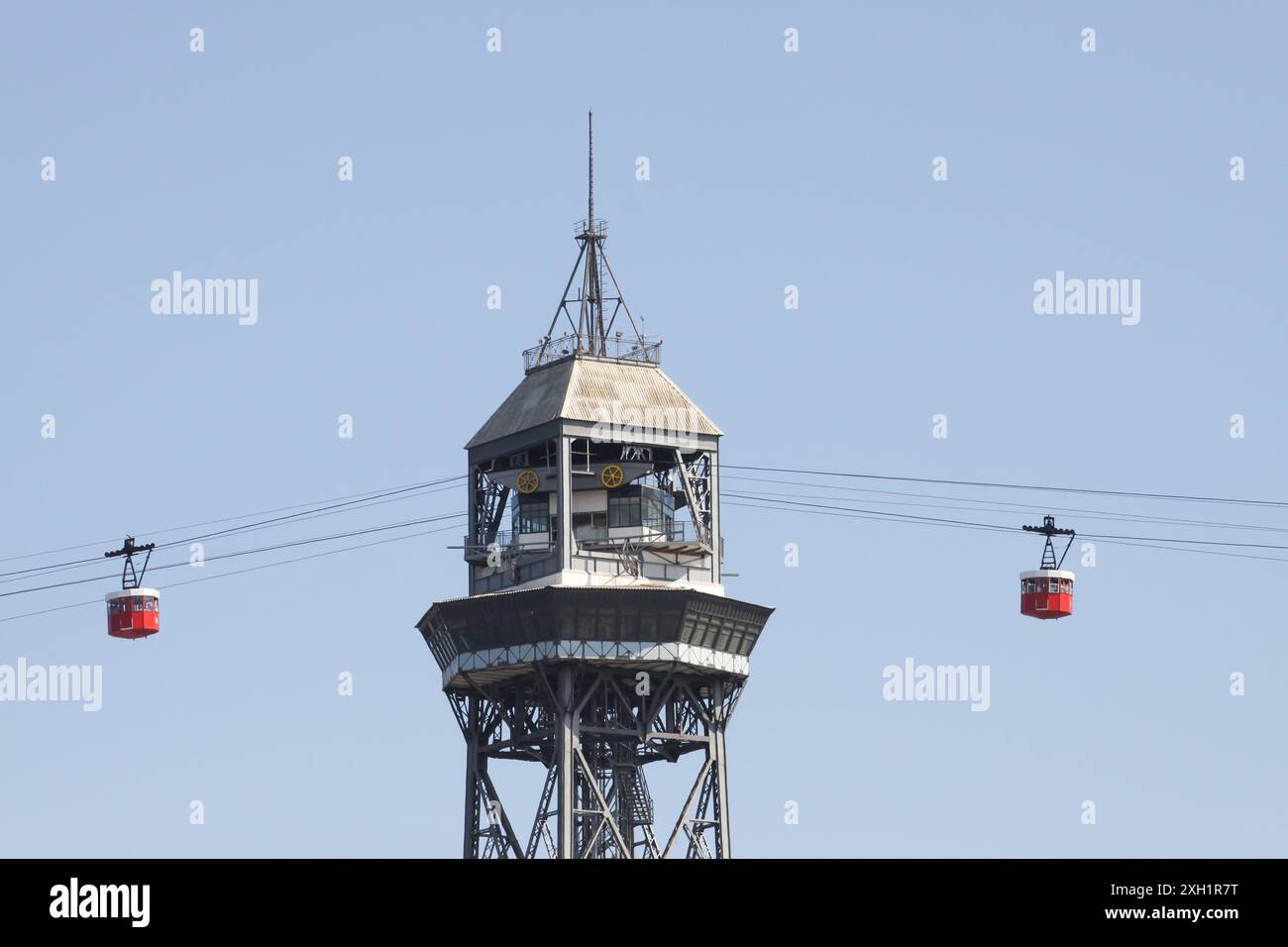 Port cable car in Barcelona, Spain Stock Photo - Alamy