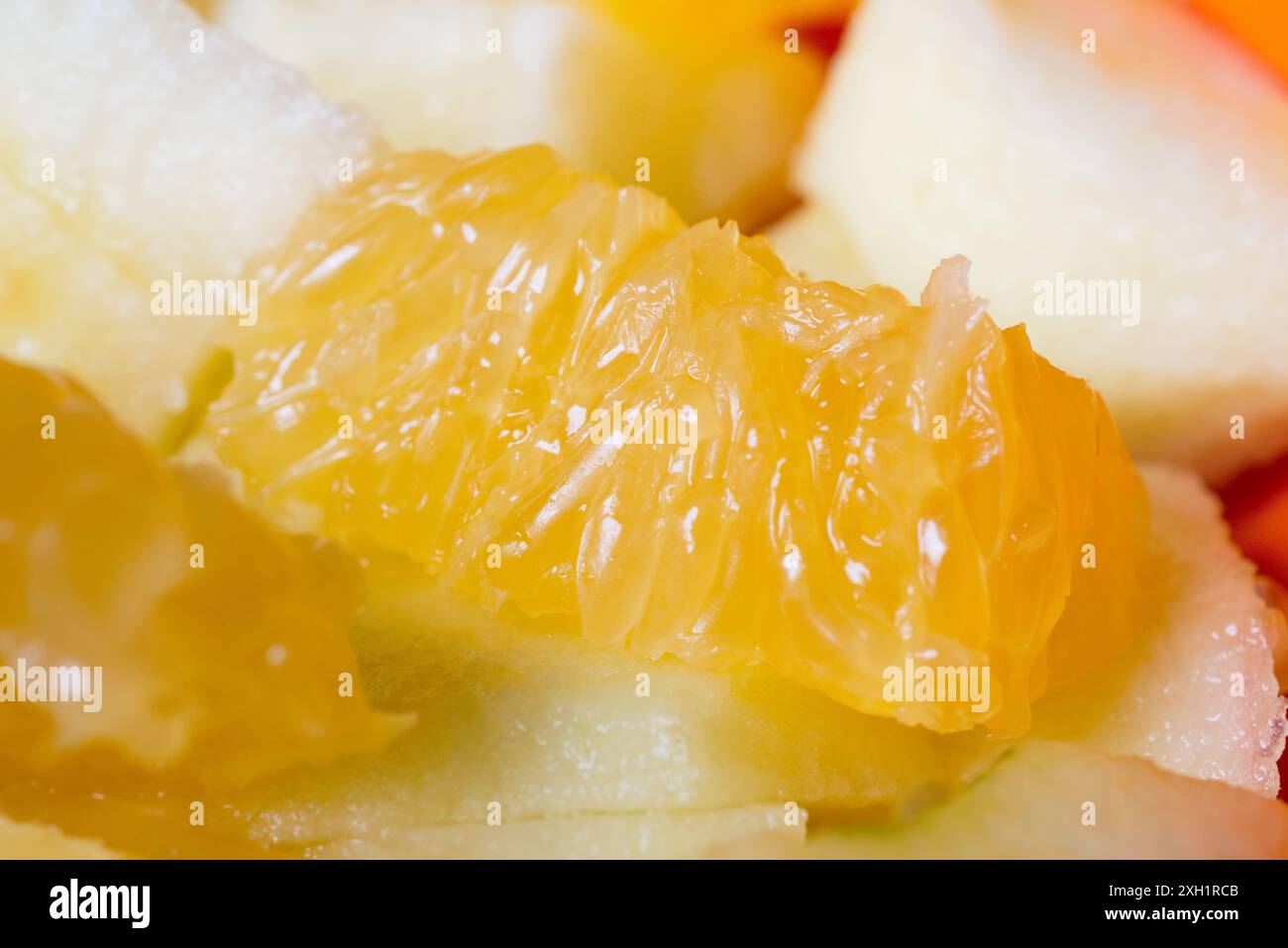 Orange pulp close-up Stock Photo - Alamy