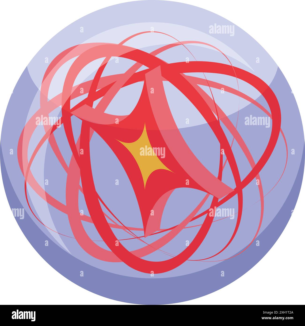 Magic ball is showing the future with a glowing star inside predicting ...