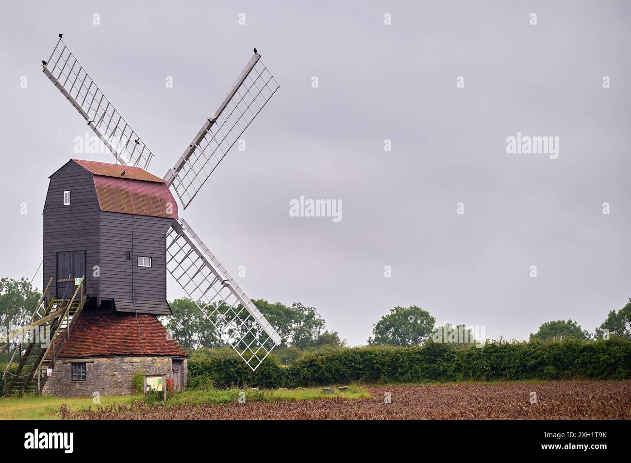 9 july 2024 - bedfordshire , uk : Stevington Windmill Stock Photo - Alamy