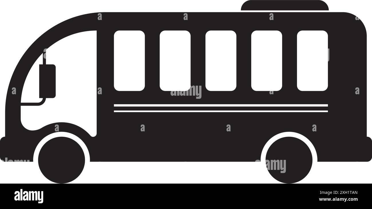 Passenger bus simple vector hi-res stock photography and images - Alamy