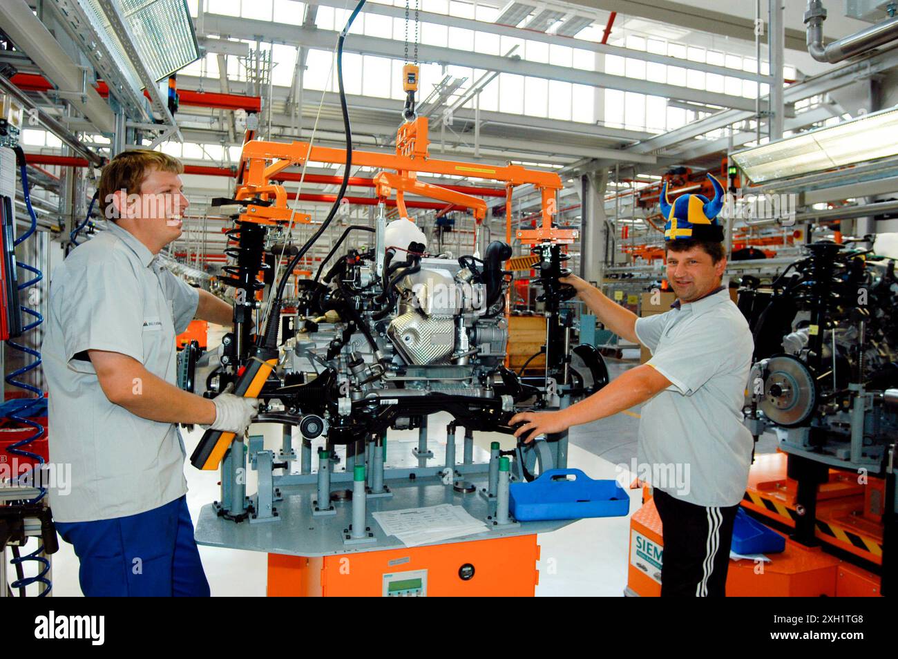 internal combustion engine in automotive production, part of a vehicle ...