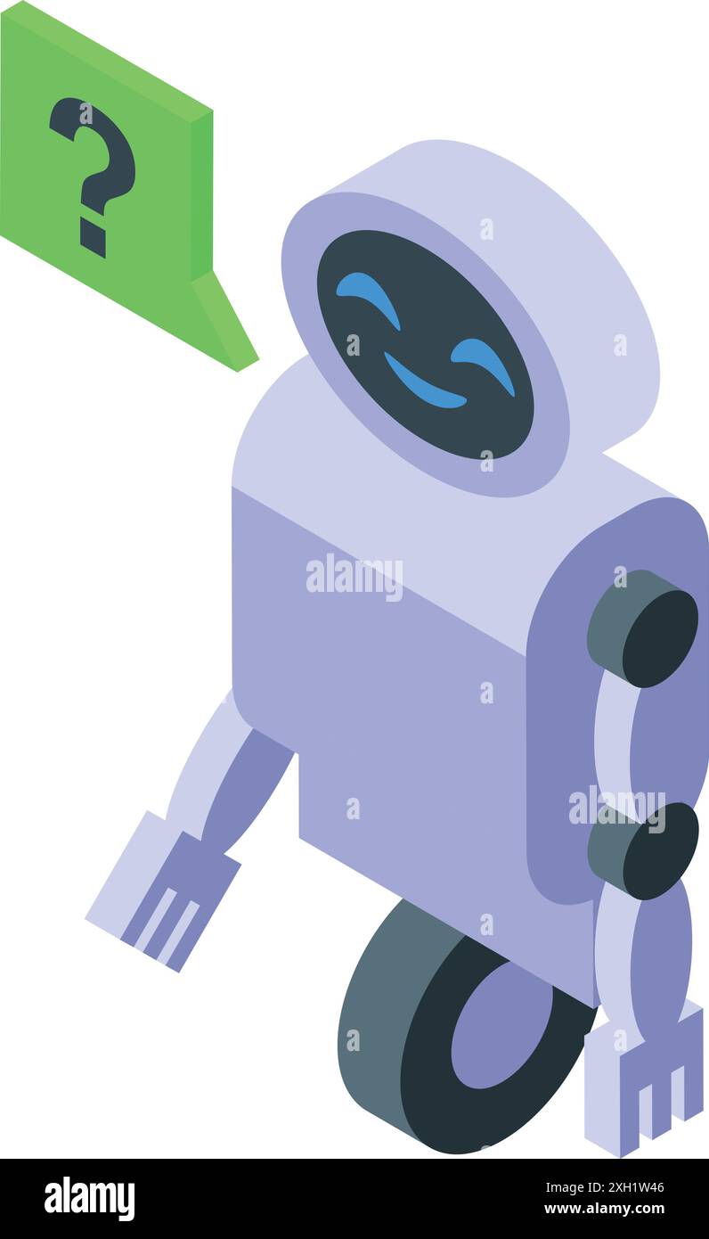 3d robot question mark hi-res stock photography and images - Alamy