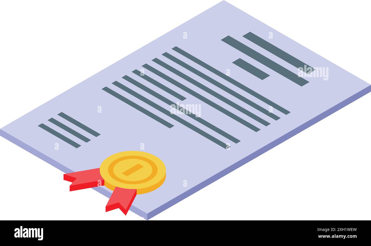 Official document with golden emblem is confirming approved ...