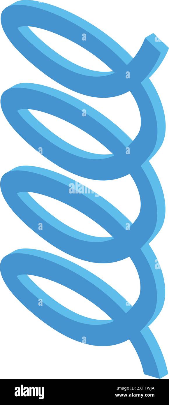Spring coil blue Cut Out Stock Images & Pictures - Alamy