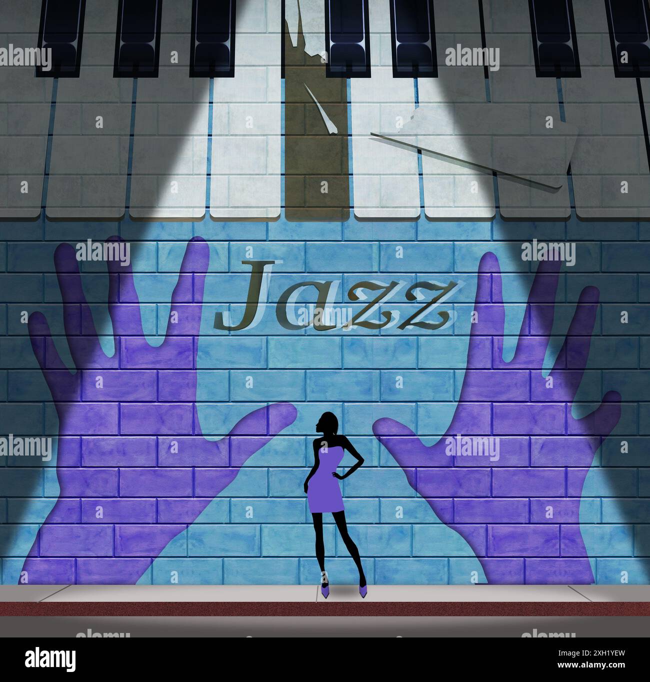 Piano bar woman hi-res stock photography and images - Alamy