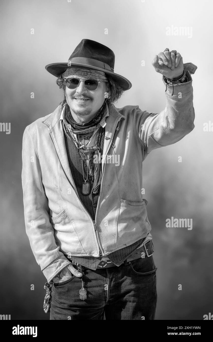 Rome, Italy - October 17, 2021: Johnny Depp walk red carpet at the Rome ...