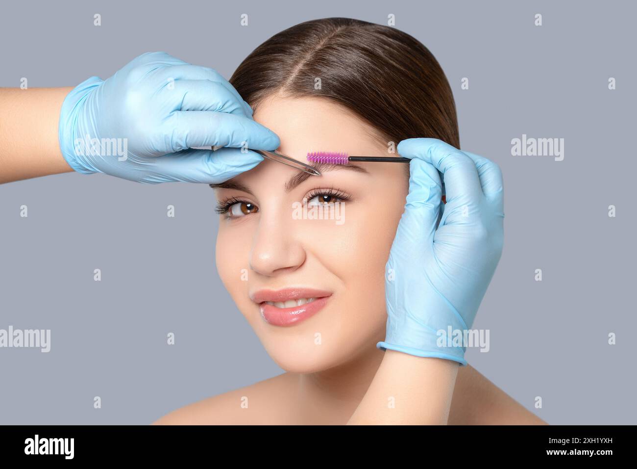 Woman staining hi-res stock photography and images - Alamy