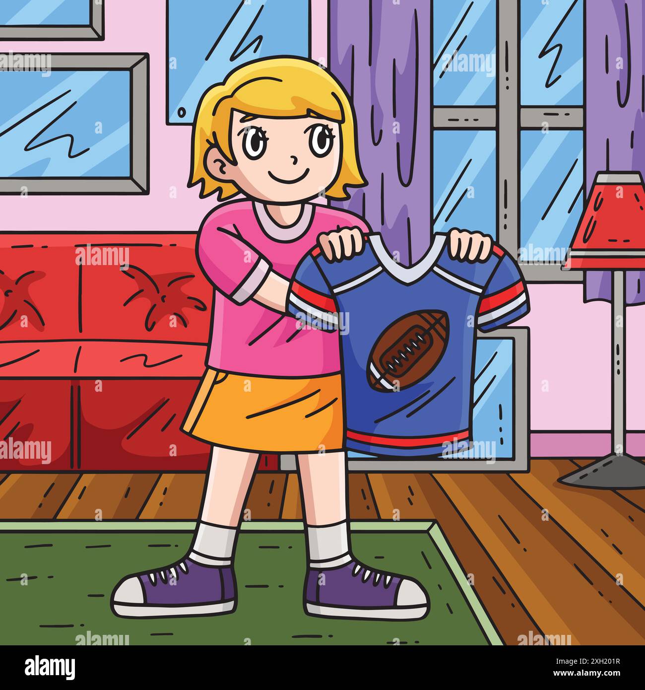 Cartoon jersey illustration hi-res stock photography and images - Alamy