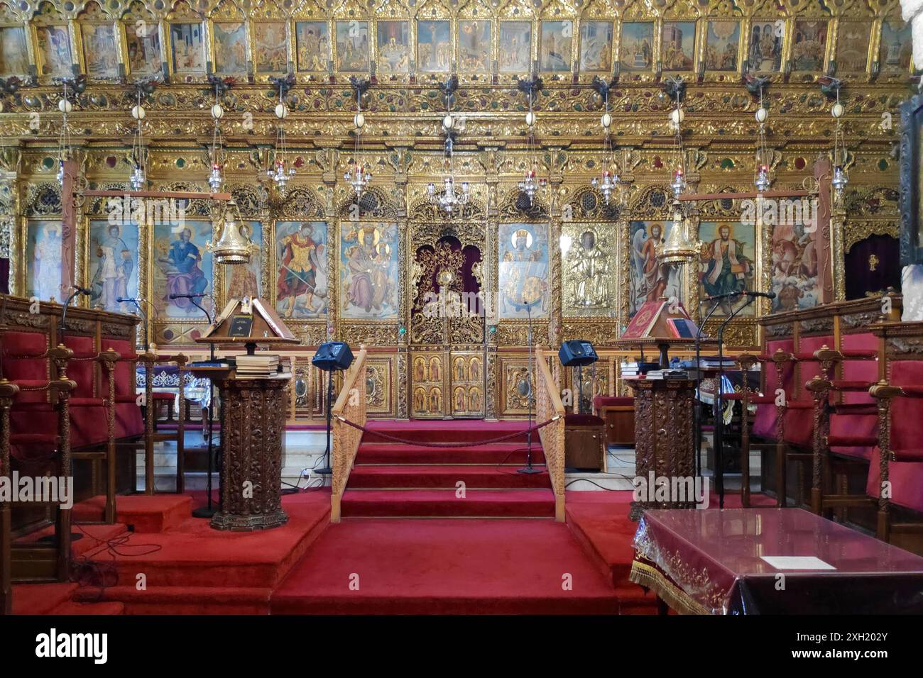 Iconostasis of the Church of St. Lazarus, a late-9th century church in ...