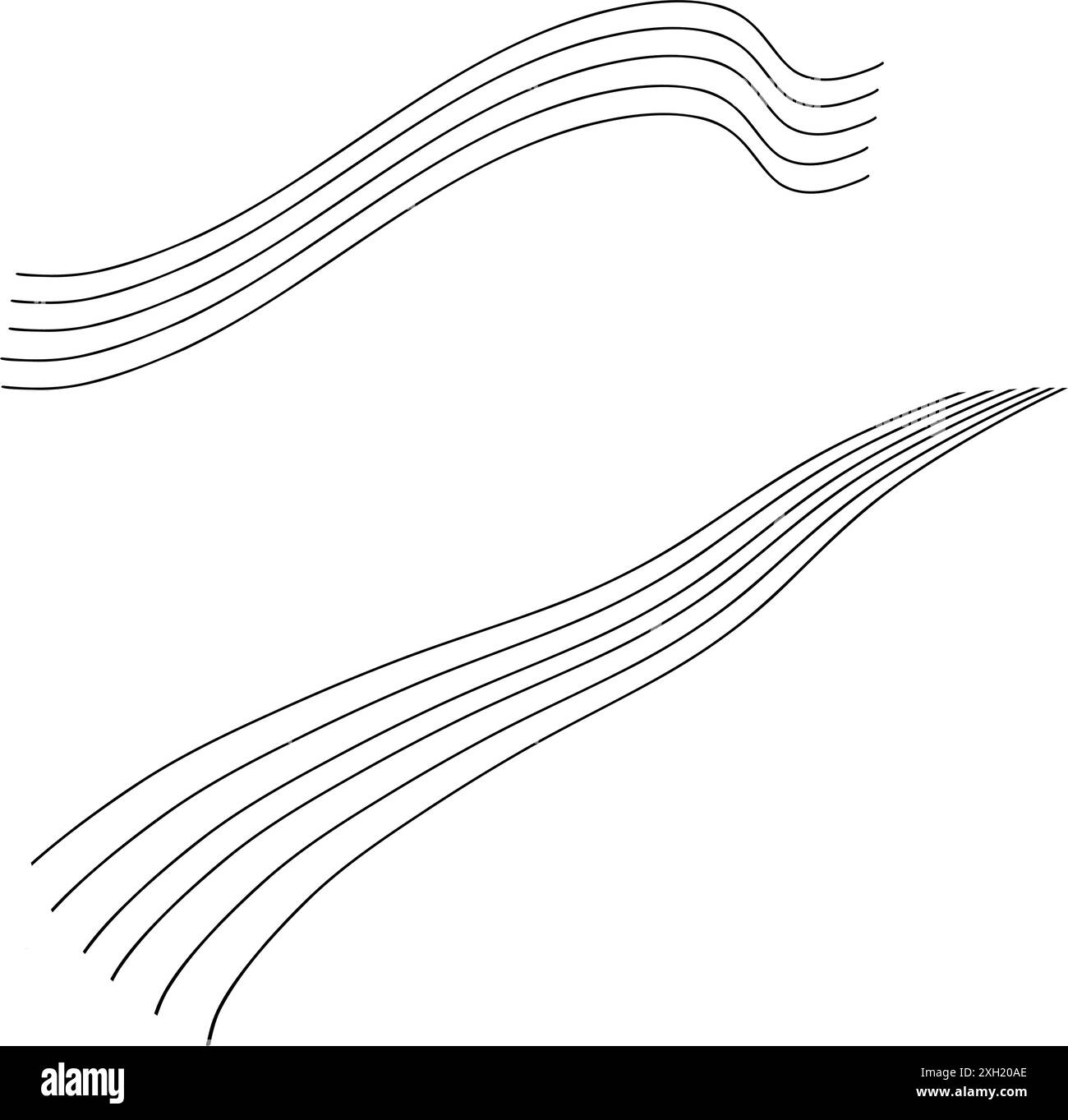 Blue curve design Black and White Stock Photos & Images - Alamy