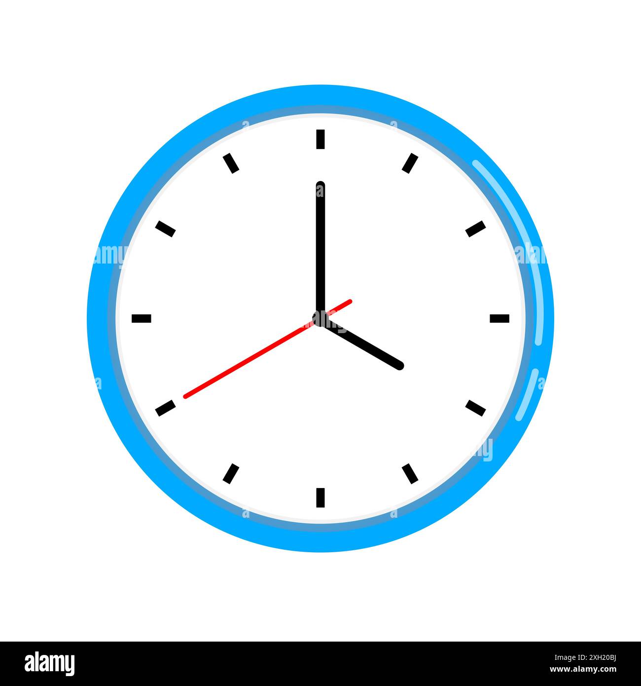 Clock isolated on white background. Vector Illustration Stock Vector ...