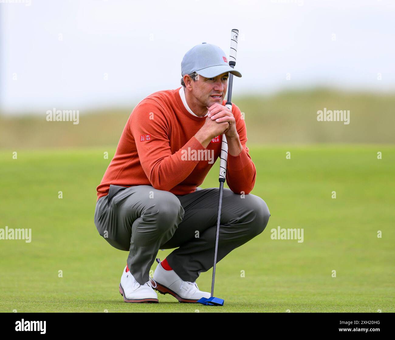 Adam Scott on the 16th hole on day one of the Genesis Scottish Open ...