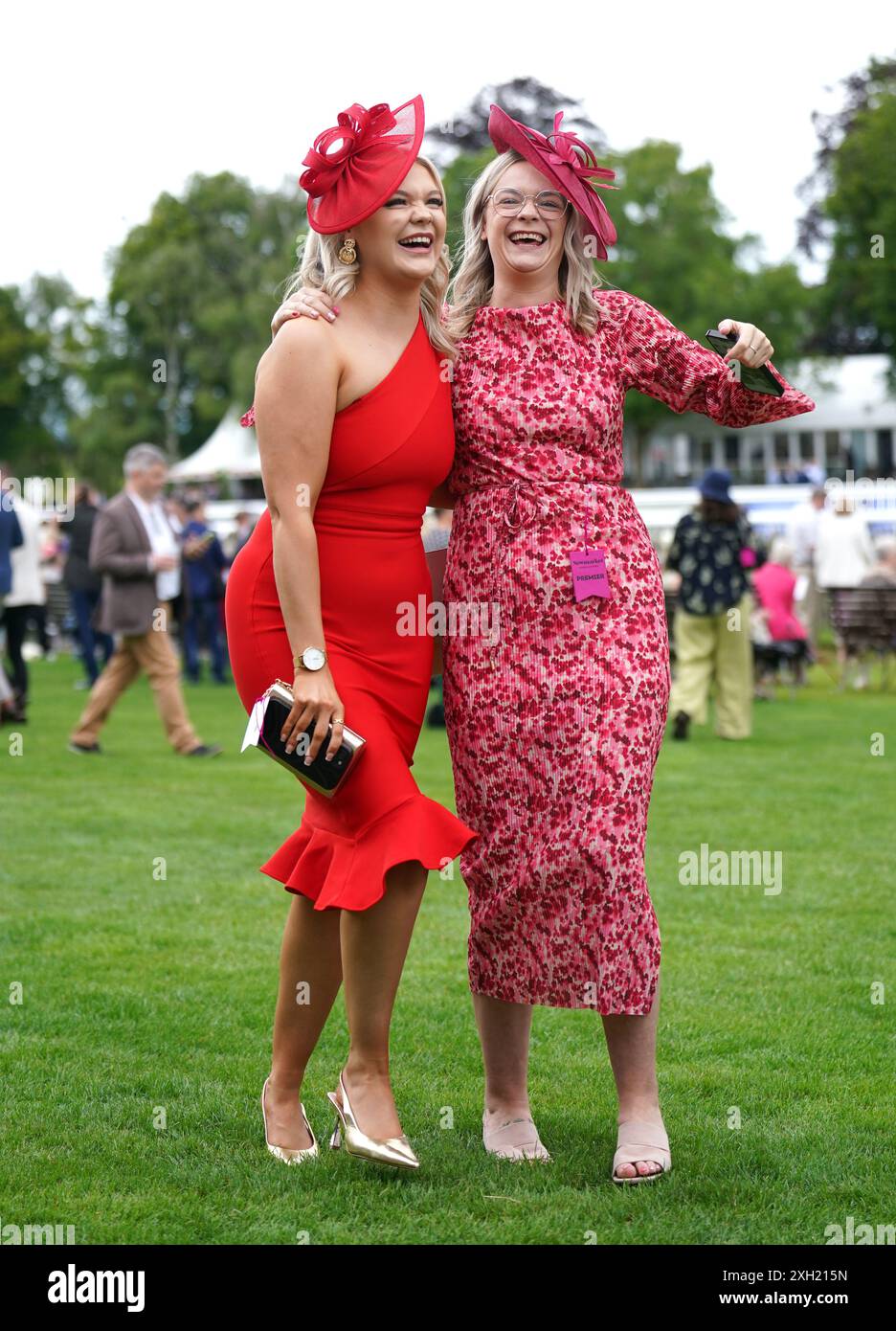 Racegoers on Ladies Day during The July Festival 2024 at Newmarket ...