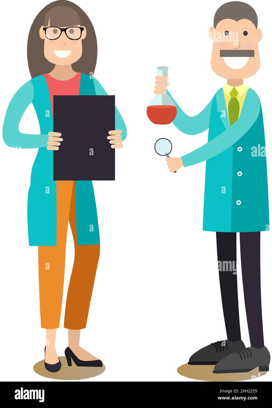 Chemist looking Stock Vector Images - Alamy