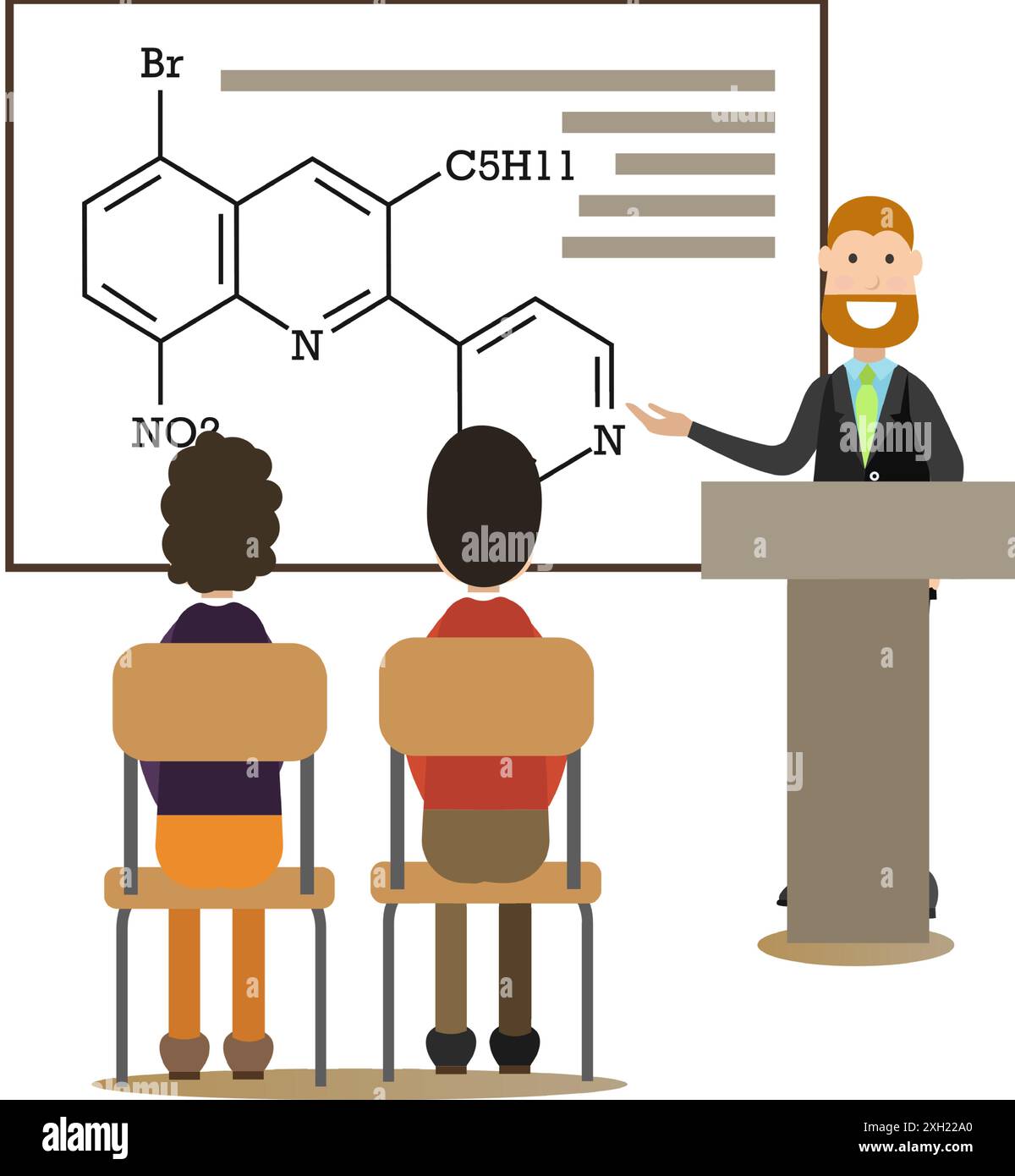 Science people concept vector illustration in flat style Stock Vector ...