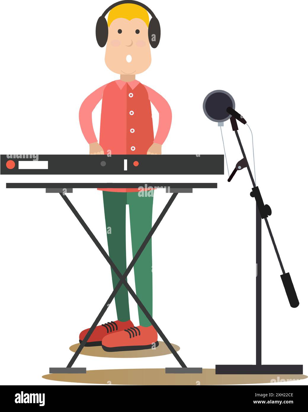 Radio people vector illustration in flat style Stock Vector Image & Art ...